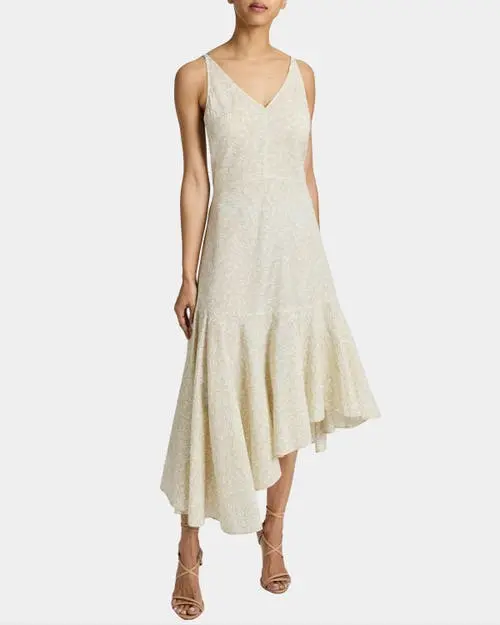 Santorelli Davin Fit And Flare Midi Dress - Feather