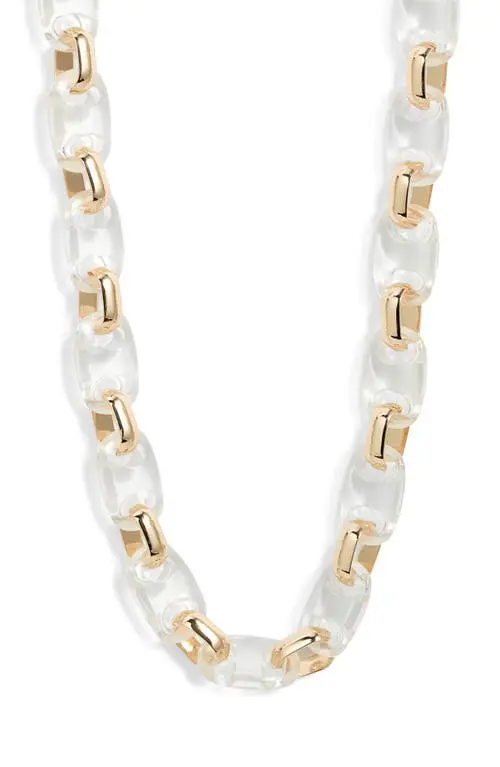 OPEN EDIT Mariner Resin Link Collar Necklace