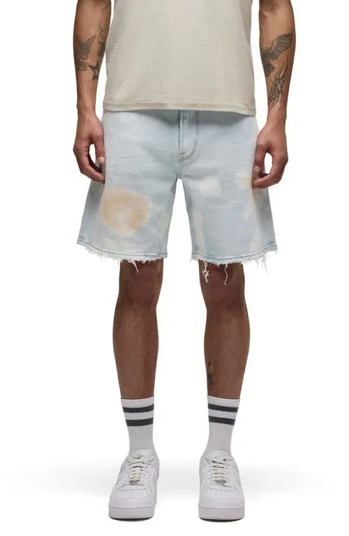 Hudson Jeans Clint Relaxed Denim Shorts - Bleached Cloud