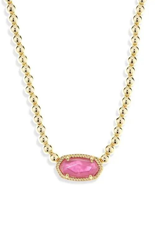Kendra Scott Elisa Ball Chain Necklace - Gold Azalea Illusion