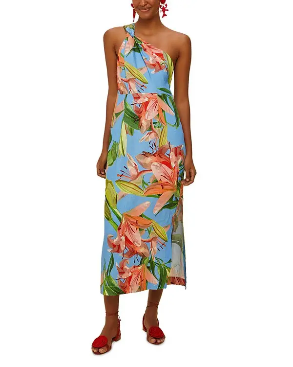 Farm Rio Printed Midi Dress - Lily Bloom