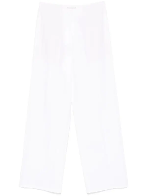FORTE_FORTE Straight Leg Twill Trousers