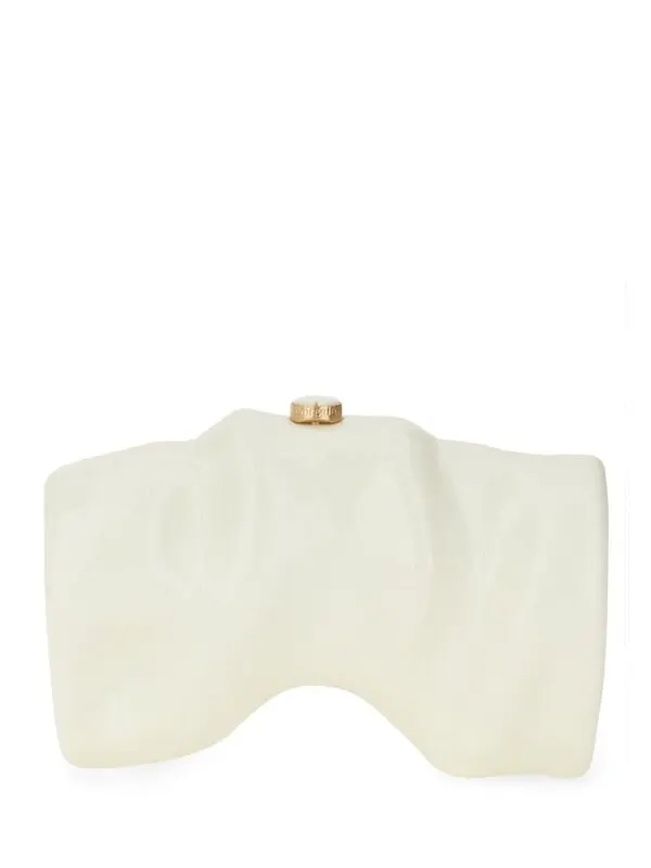 Cult Gaia Clutch Scrunch - Beige