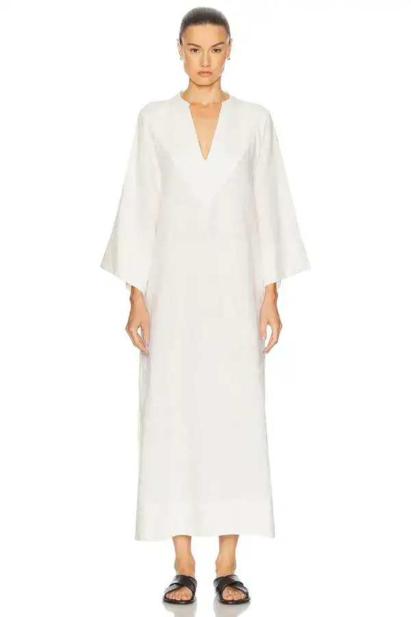 mod a line dress 1960s Vintage Mod Shift A Line Dress Cream/Tan Size L main image 0