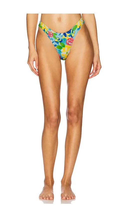 Heavy Manners High Cut Cheeky Bikini Bottoms - La Sera Prima