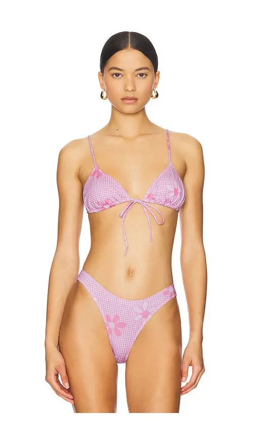 Heavy Manners Triangle Front Tie Bikini Top - Girl Meets World