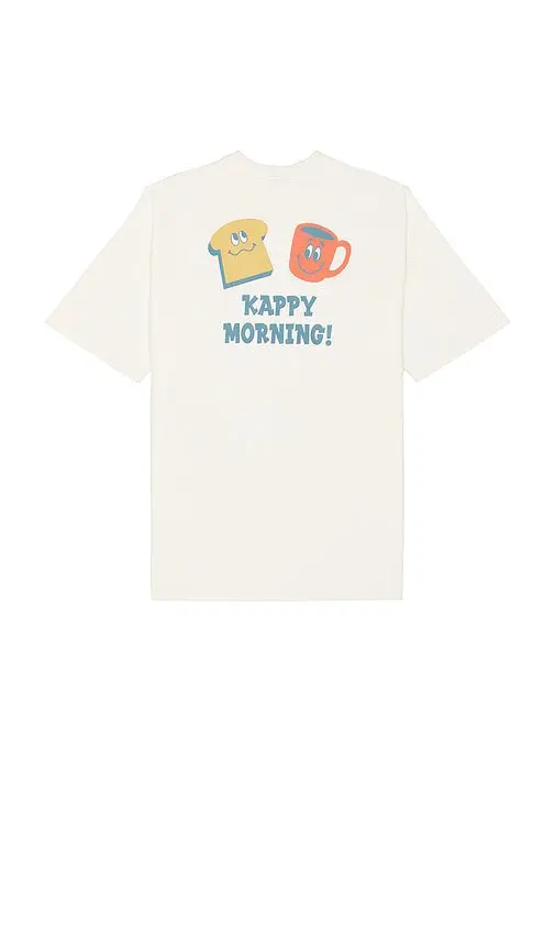 KAPPY DESIGN Kappy Morning Half T-shirt - White