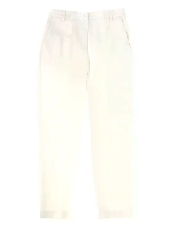EMMA E GAIA Straight-leg Trousers - White