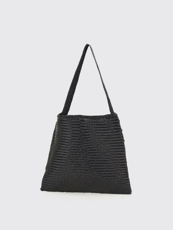 Dragon Diffusion Woven Shoulder Bag - Black