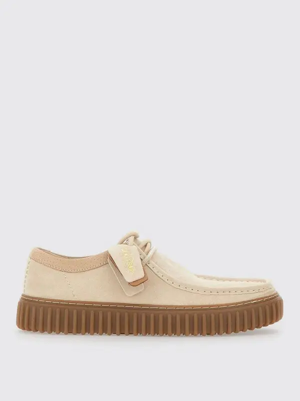 Clarks Brogue Shoes - Beige