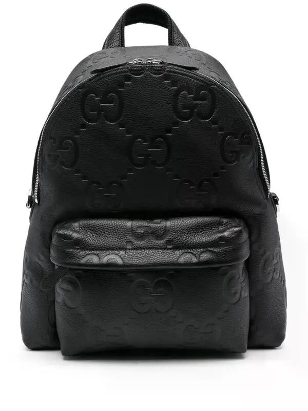 Gucci Medium Jumbo Gg Backpack - Black