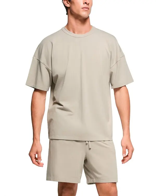 SKIMS Relaxed Fit Jersey Lounge Tee - Shale