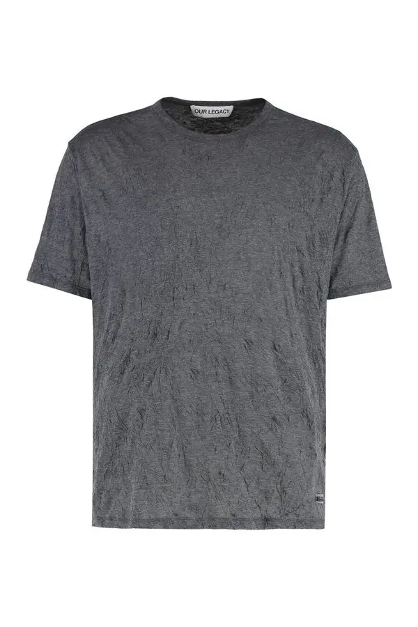 Our Legacy New Box Cotton Blend Crew-neck T-shirt - Grey