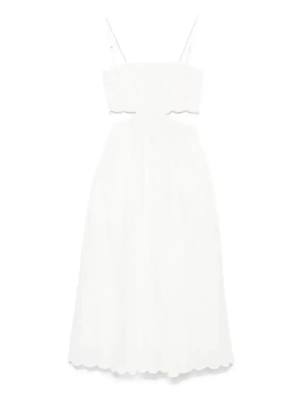 Zimmermann Rhiannon Midi Dress - Neutrals
