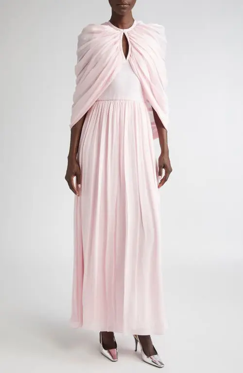 Giambattista Valli Draped Overlay Silk Gown