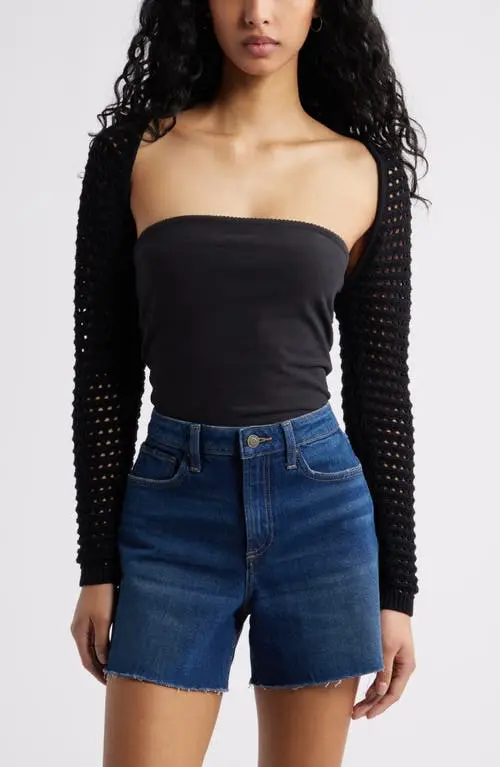 Bp. Openwork Shrug - Black
