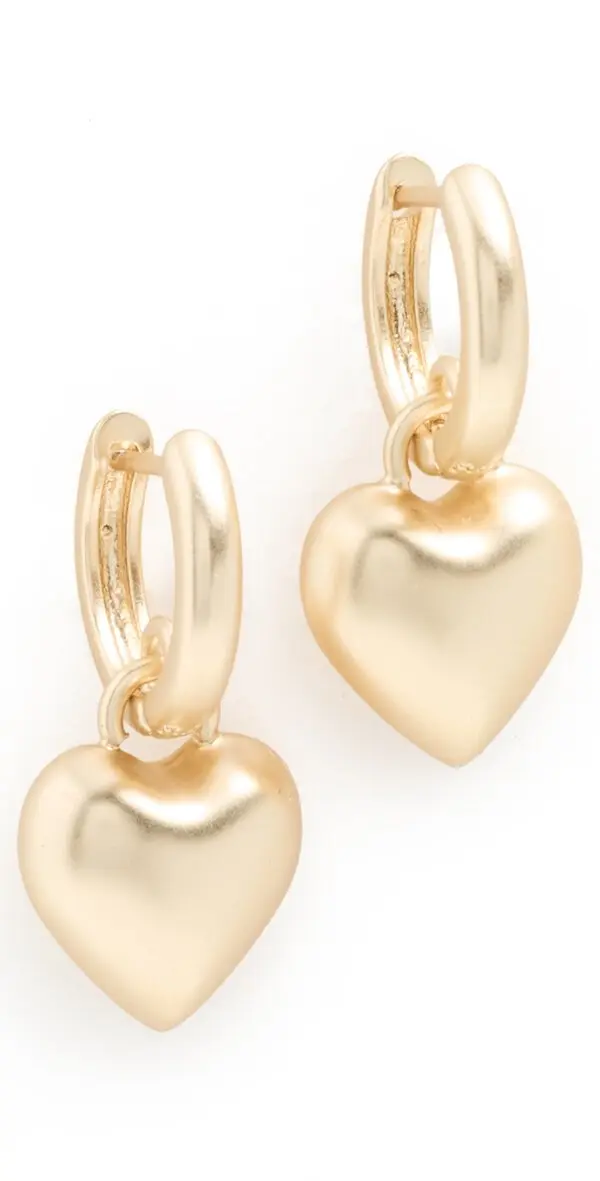 ROXANNE ASSOULIN Itsy Bitsy Heart Hoop Earrings