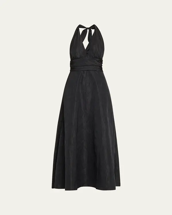 Bernadette Marilyn Camelia Embossed Midi Dress