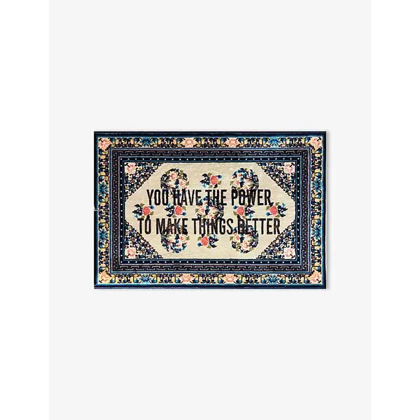SELETTI Burnt Carpet You Have The Power Woven Rug 120cm X 180cm