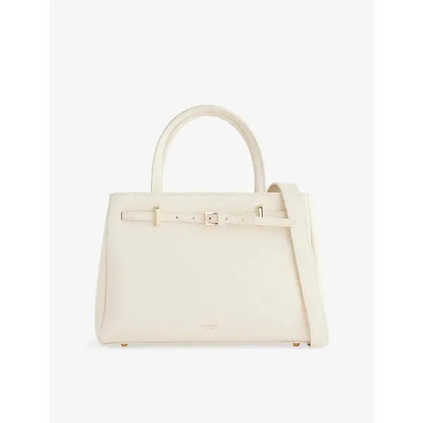 VERAFIED Book Tote 25 Leather Top-handle Bag - Ivory