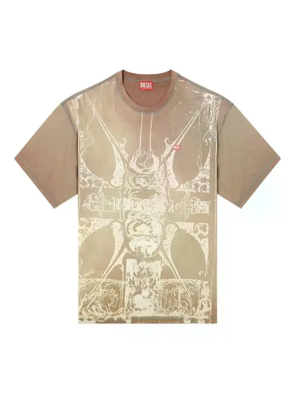 Diesel T-boxt-t13 Graphic-print T-shirt - Neutrals