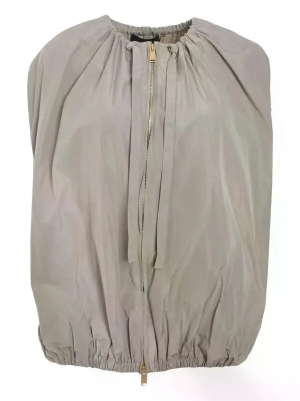 Fabiana Filippi Faille Bomber Jacket