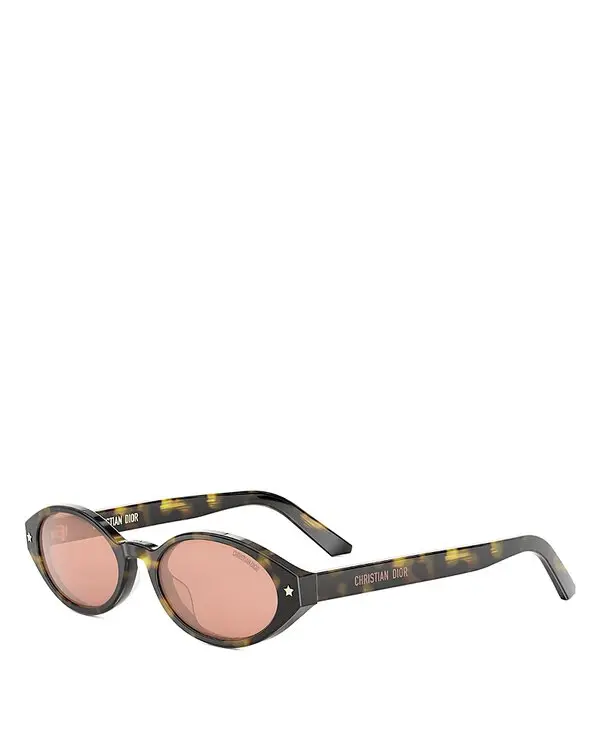Dior Pacific R1i Oval Sunglasses, 52mm - Black/rovieux