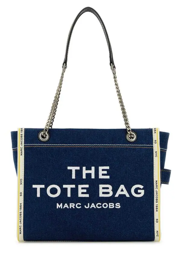 Marc Jacobs Denim Chain Shoulder Bag - Blue
