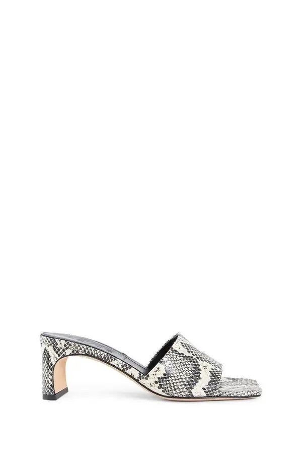 AeydĒ Jeanie Snake Print Mules - Multicolor