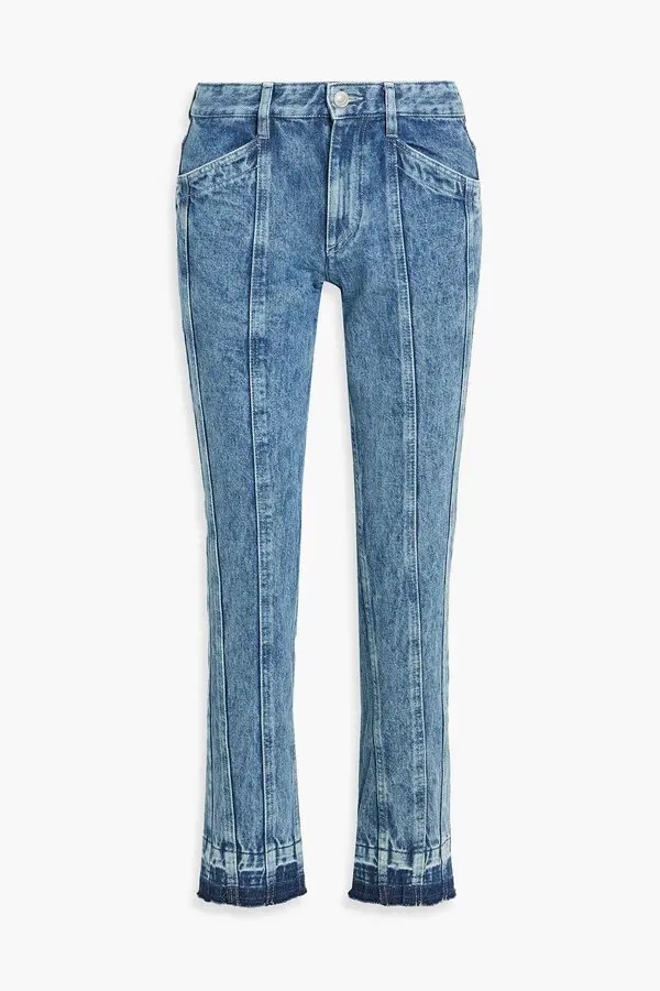 MARANT ETOILE Sulanoa High-rise Slim-leg Jeans - Light Denim