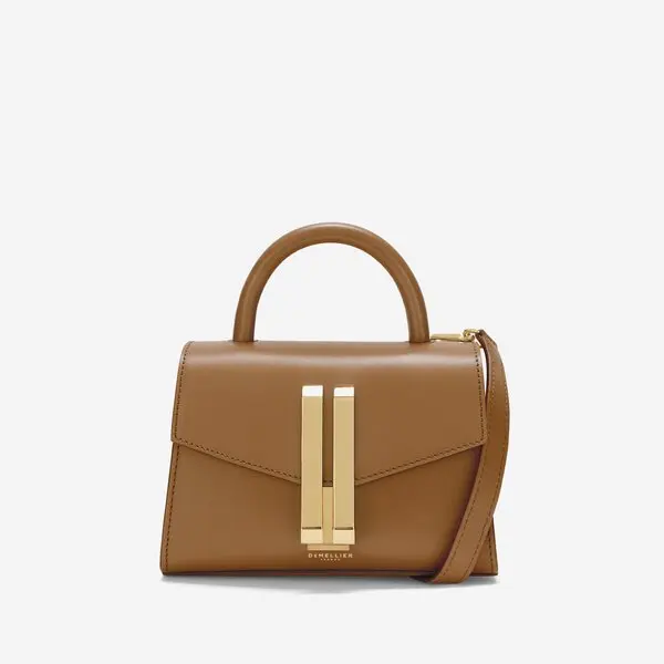 DEMELLIER The Nano Montreal Cross-body Bag - Deep Toffee Smooth