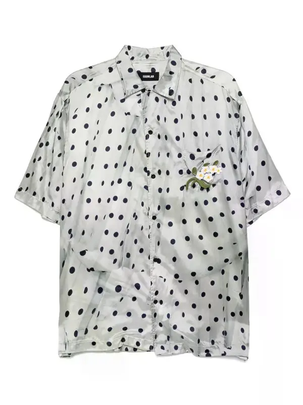 EGONLAB Polka-dot Shirt - Green