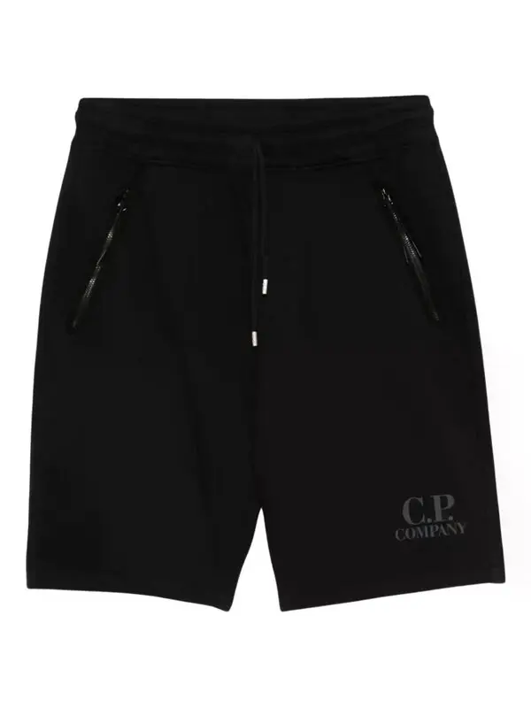 C.P. COMPANY Cotton Fleece Shorts - Blue