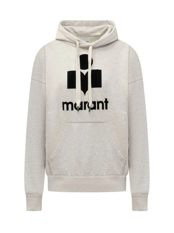 Isabel Marant Mansel Cotton Hoodie - Beige