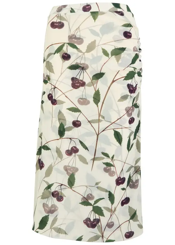 Stella McCartney Printed Mesh Midi Skirt