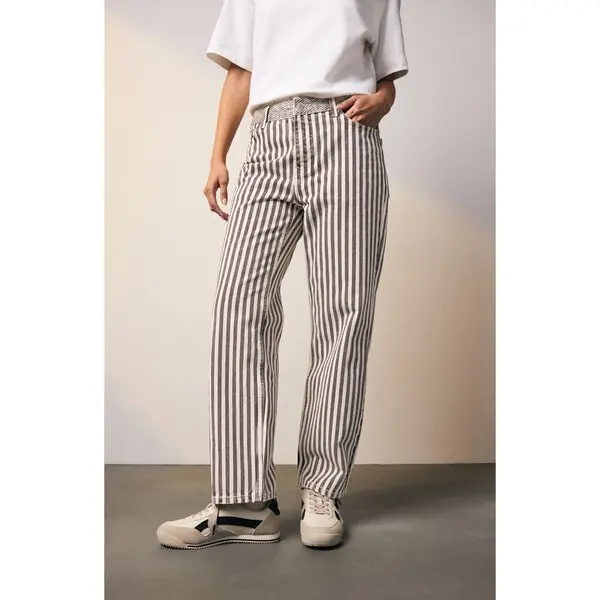 NEXT Striped Straight-leg Jeans