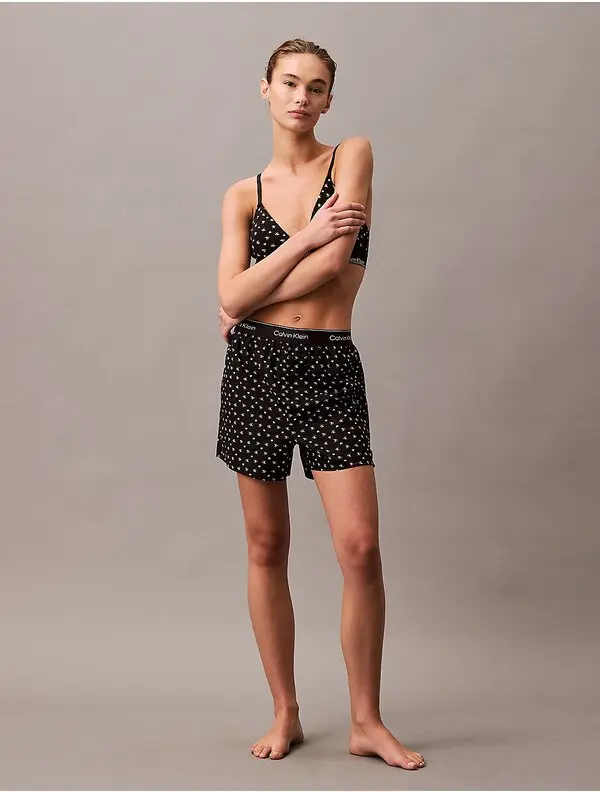 Calvin Klein Icon Cotton Modal V-day Boxer - Black