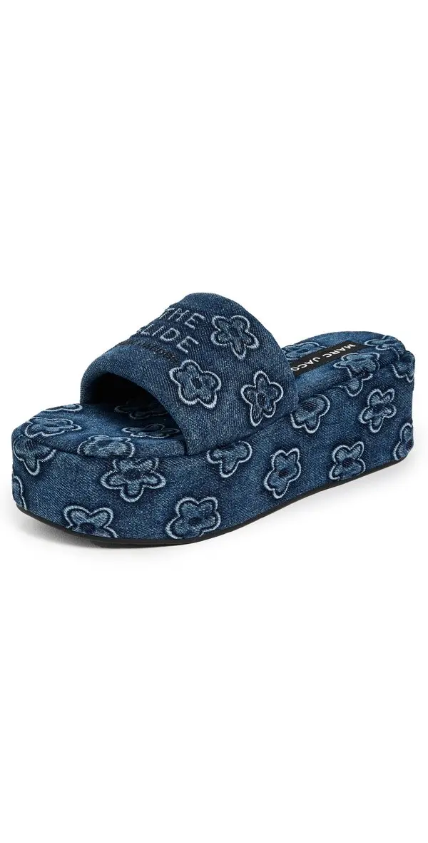 Marc Jacobs Platform Sandals - Medium Wash Indigo