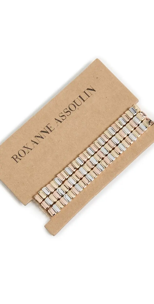 ROXANNE ASSOULIN The Flat Mini Cobra Bracelet Trio Set
