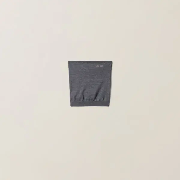 Miu Miu Wool Tube Top - Slate Gray