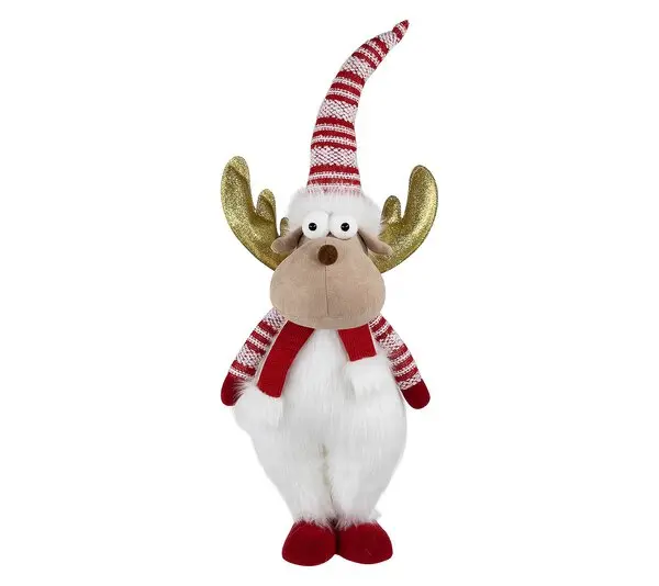 NORTHLIGHT 25' Plush Moose Christmas Figure Wit H Antlers
