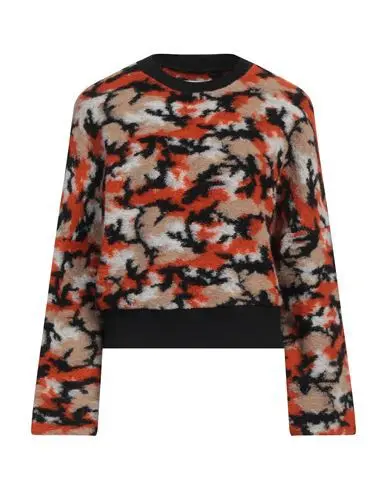 8PM Camouflage Print Lightweight Knit Sweater - Orange