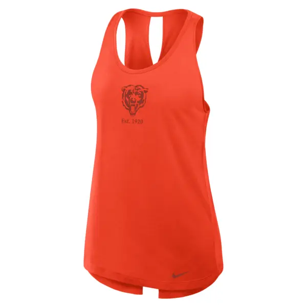 Nike Chicago Bears Established Dri-fit Nfl Tank Top - Orange