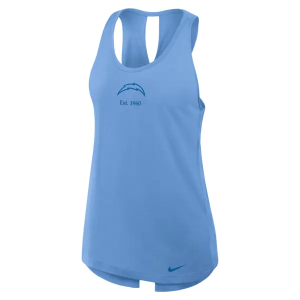 Nike Los Angeles Chargers Established Dri-fit Nfl Tank Top - Blue