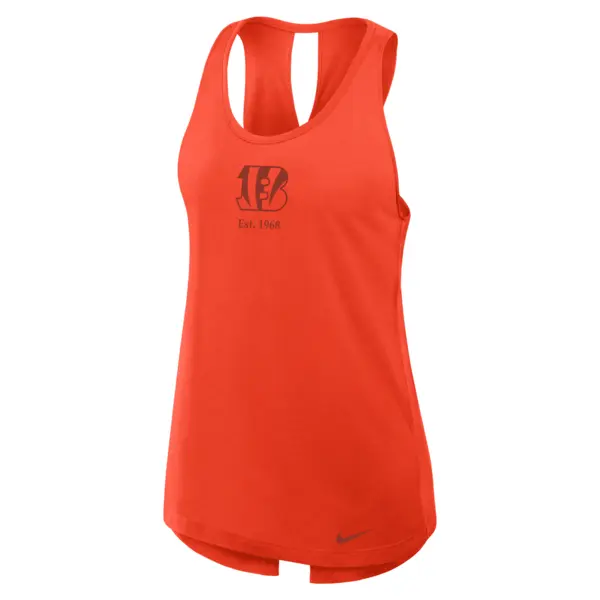 Nike Cincinnati Bengals Established Dri-fit Nfl Tank Top - Orange