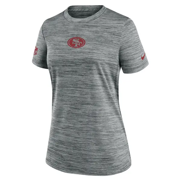 Nike San Francisco 49ers Sideline Team Issue Velocity Dri-fit Nfl T-shirt - Grey