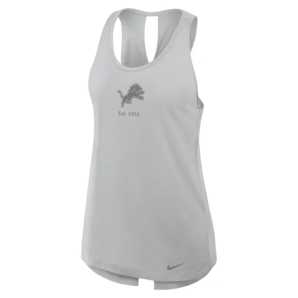 Nike Detroit Lions Established Dri-fit Nfl Tank Top - Grey