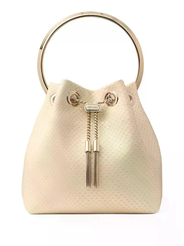 JIMMY CHOO Bon Bon Mini Bucket Bag - Neutrals
