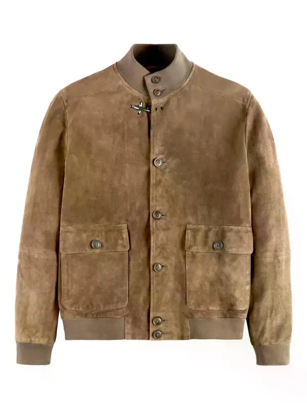 FAY Suede Bomber Jacket