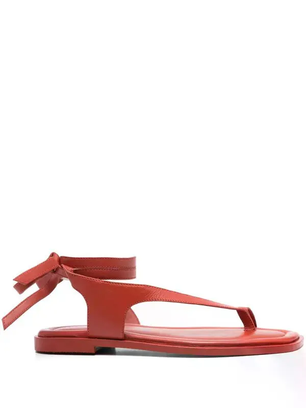 A.emery Heidi Flat Sandals - Red